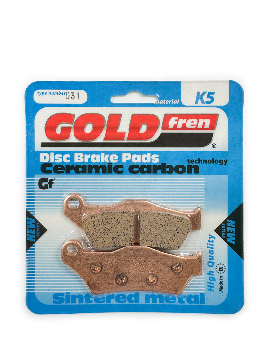 Колодки тормозные GOLDfren 031 K5 кросс TRW MCB648, SBS 671, EBC FA 181, Ferodo FDB 2018/2039R оригинал