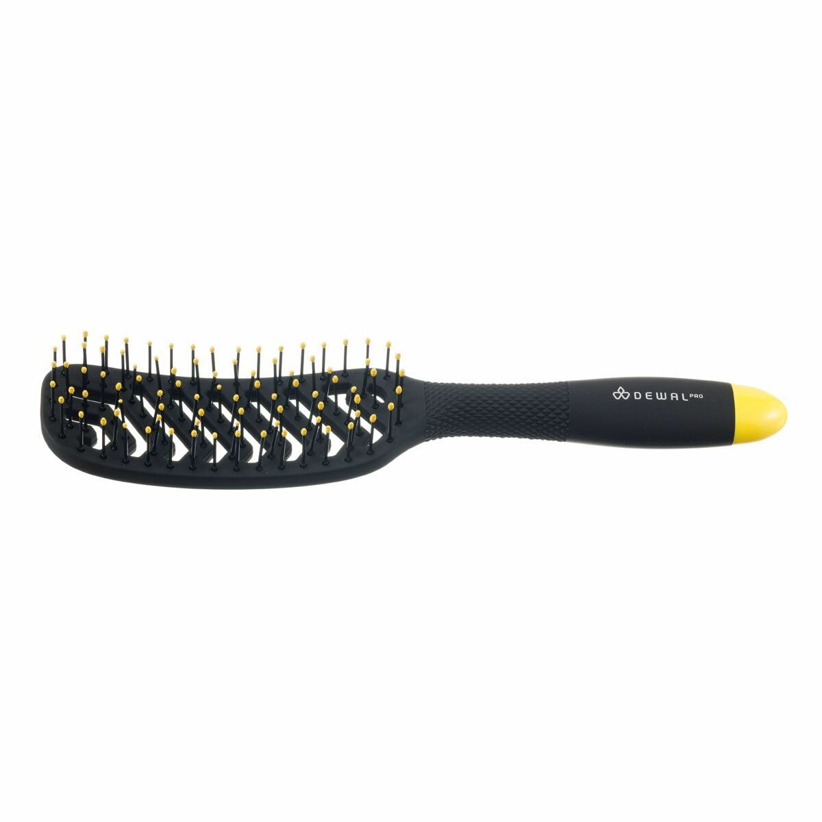 Расческа для волос массажная DEWAL PRO BANANA black BNN83 (8 рядов)