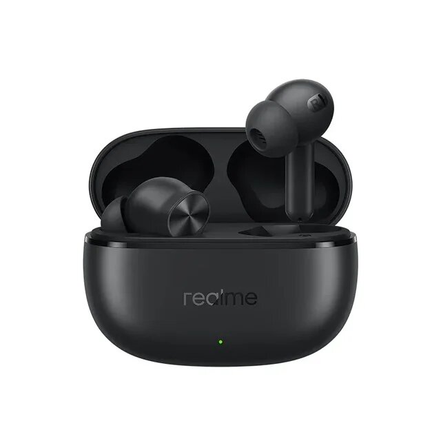 Беспроводные Bluetooth-наушники realme Buds T200X 5.4 с шумоподавлением 25 дБ, HiFi-стерео, высококачественным микрофоном для звонков и длительным временем работы в режиме ожидания.