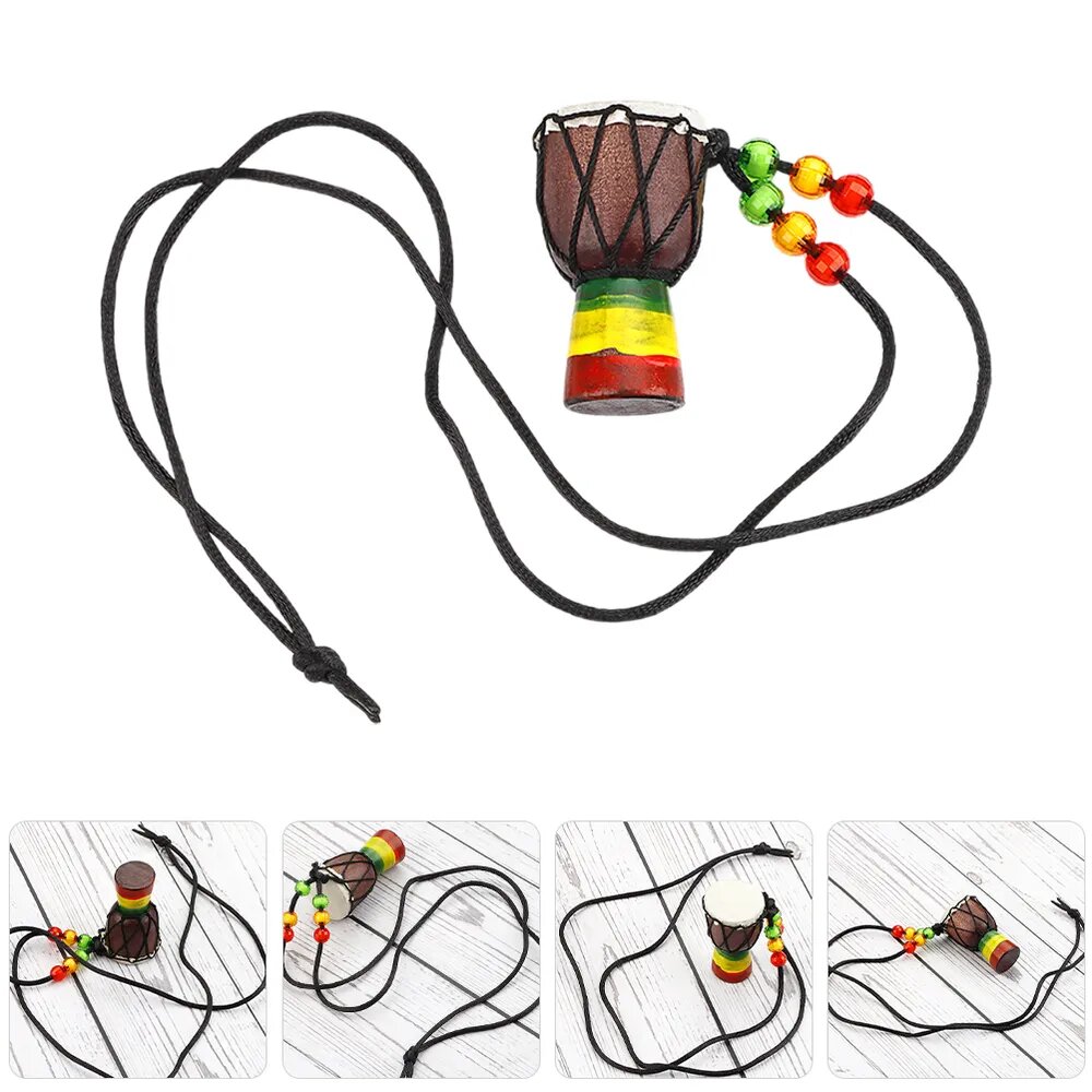 Ожерелье с декоративным элементом в форме джембе, практичное решение для творческих людей, 43,00 5,00 3,00 см