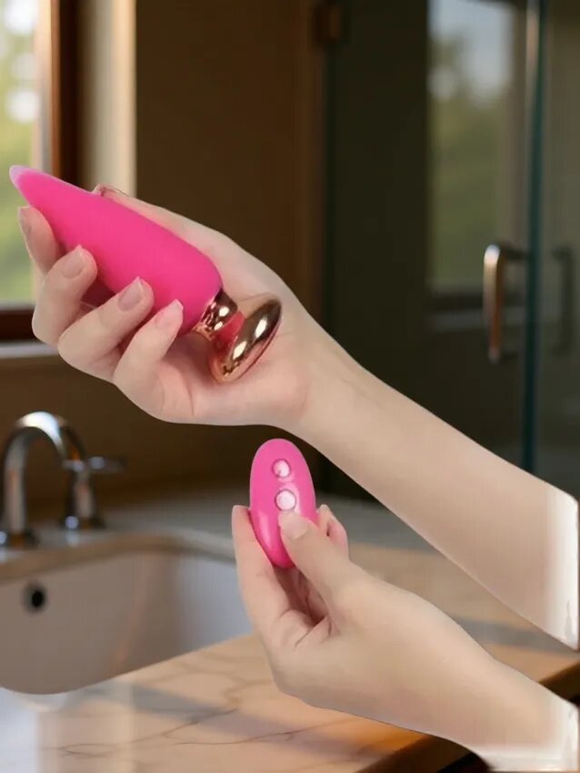 Анальная вибровтулка Orion с пультом ДУ, перезаряжаемая, 10 режимов - 12 см.