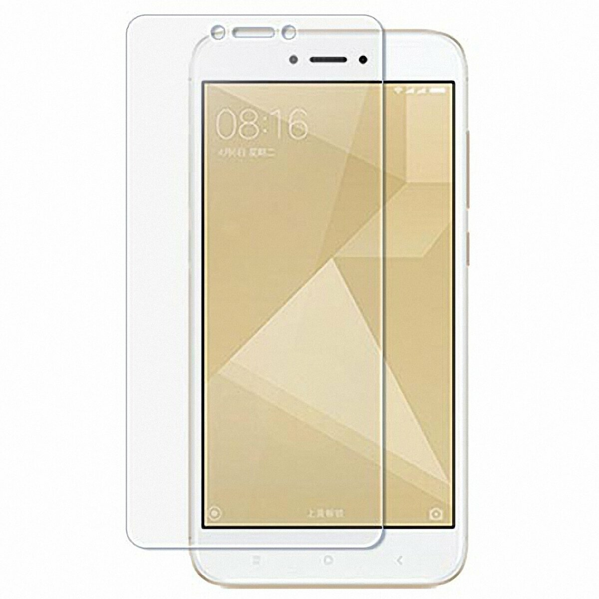 Защитное стекло для Xiaomi Redmi 4X прозрачное на плоскую часть экрана