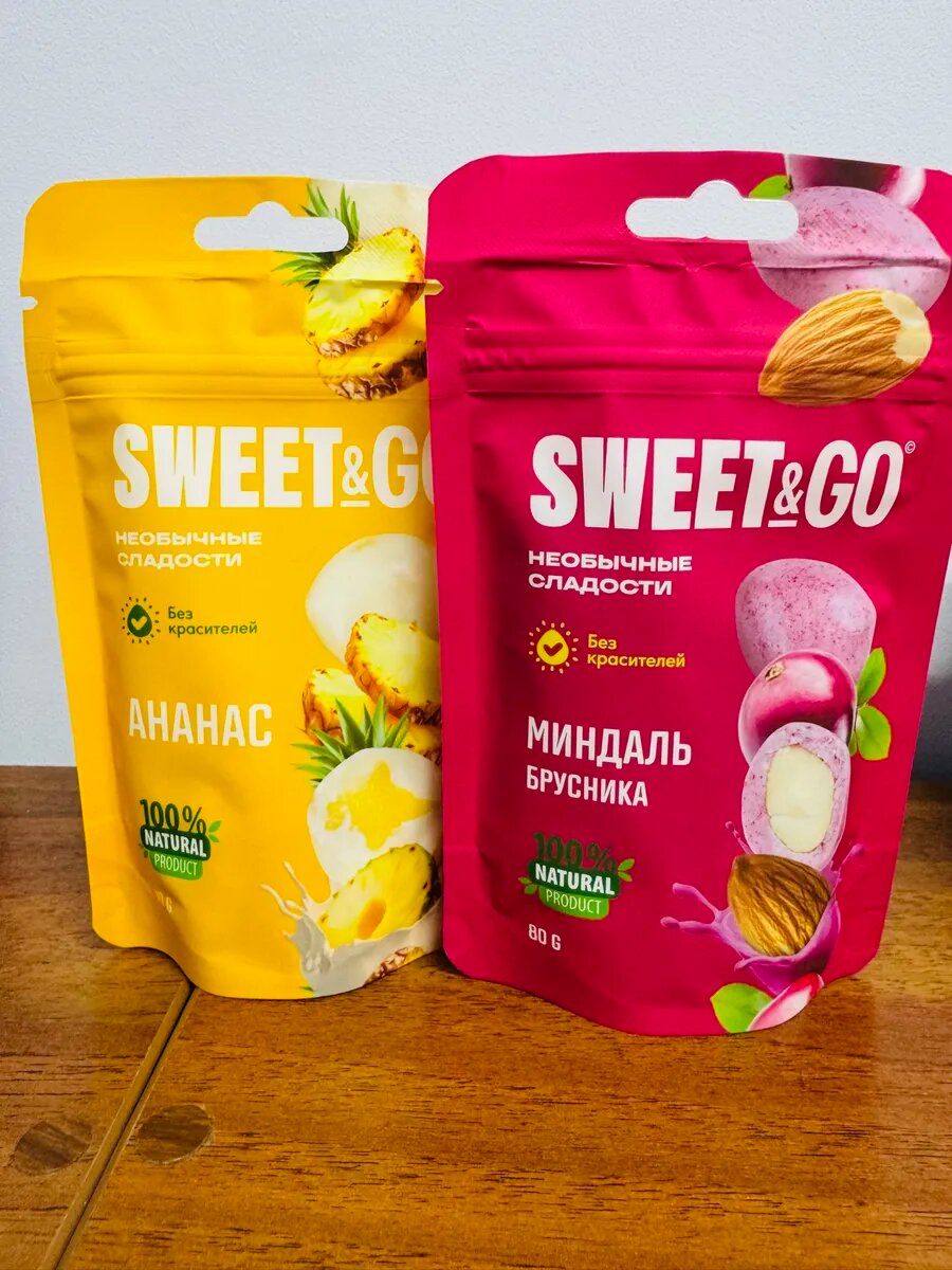 Конфеты 2 пачки по 80 грамм набор в дорогу, на работу