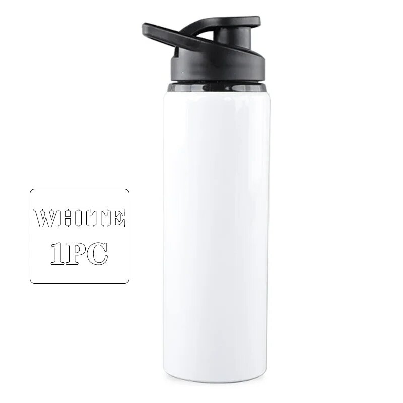 Белая спортивная бутылка для воды White-1PC