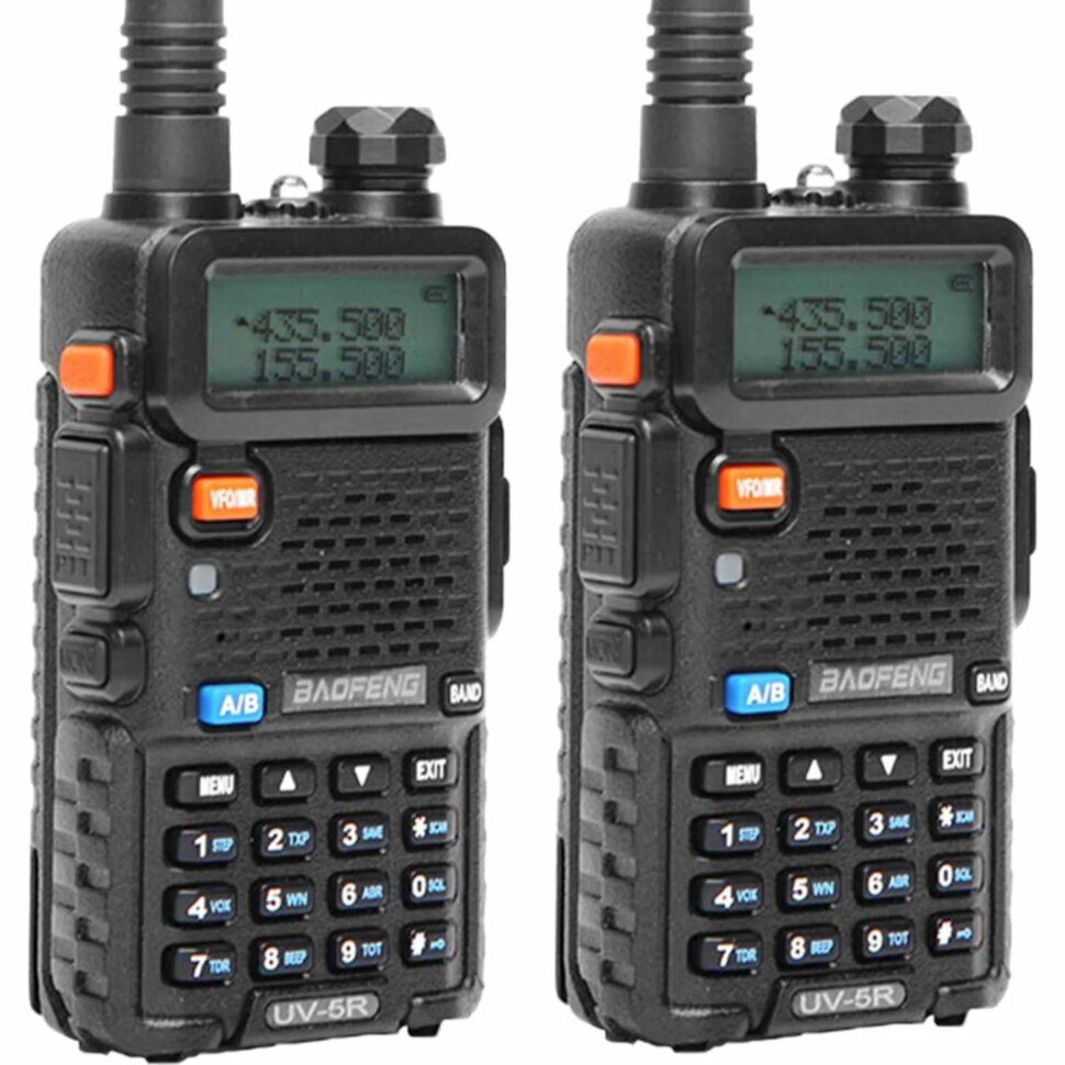 Рация Baofeng UV-5R L/M (1800 mah) 5 Вт (компл. из двух раций), 2285442