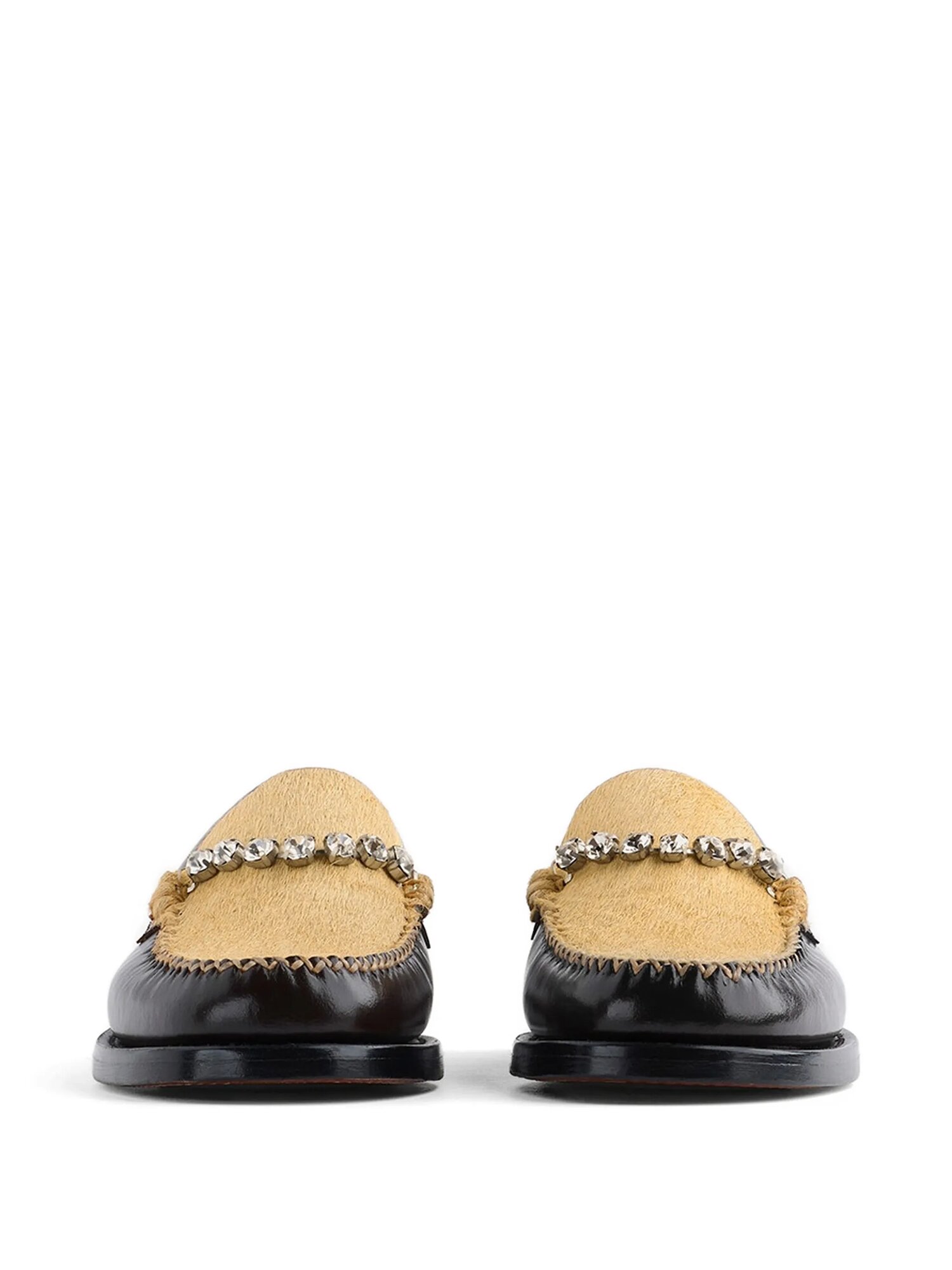 Лоферы Forte Forte Embellished loafers, размер 40, black/black — фото 1
