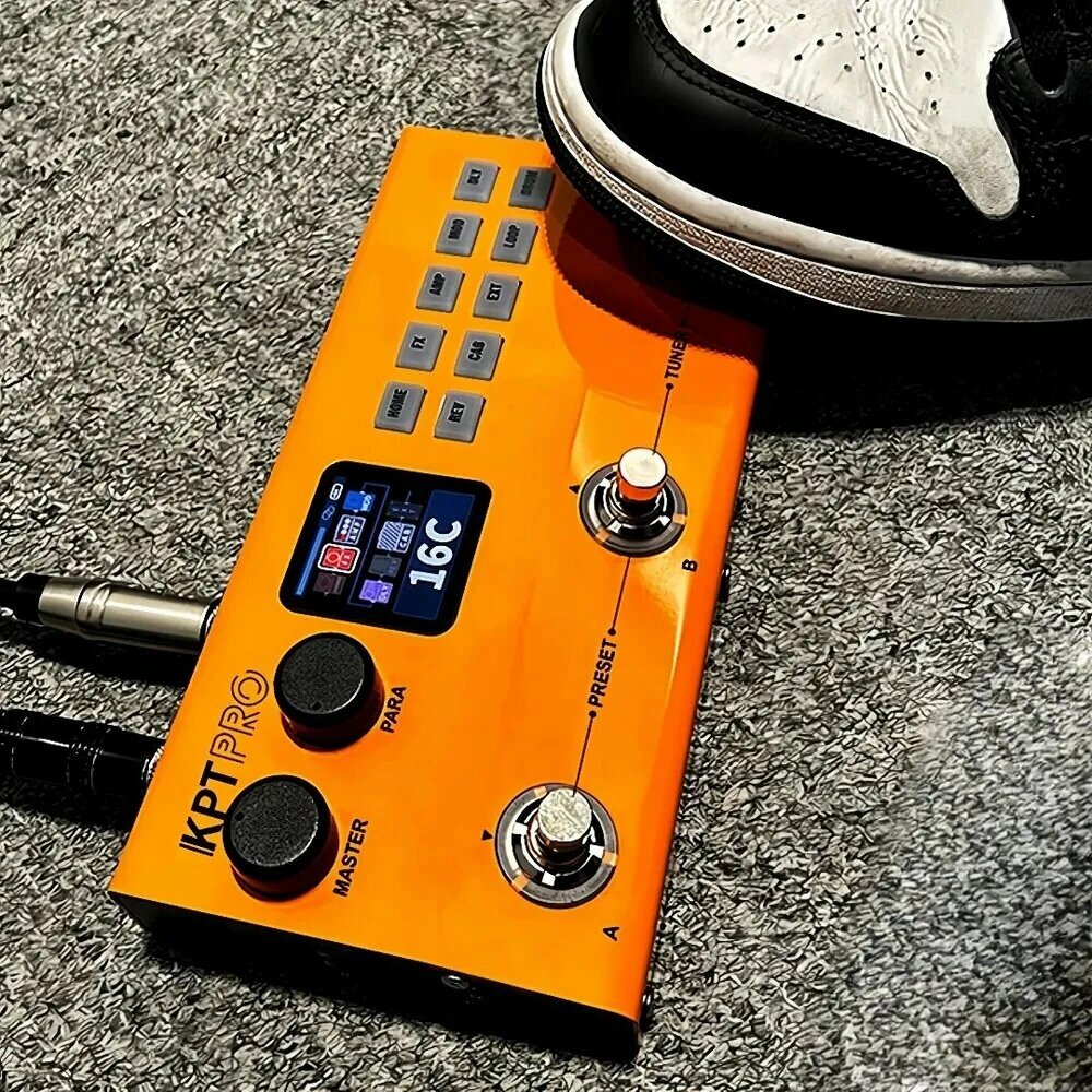 M-VAVE YUIMER KPT PRO Педаль усилителя гитары с двухъядерным DSP, 120 пресетами, 25-секундным лупером и барабанной машиной для живых выступлений, студийной записи и домашних репетиций