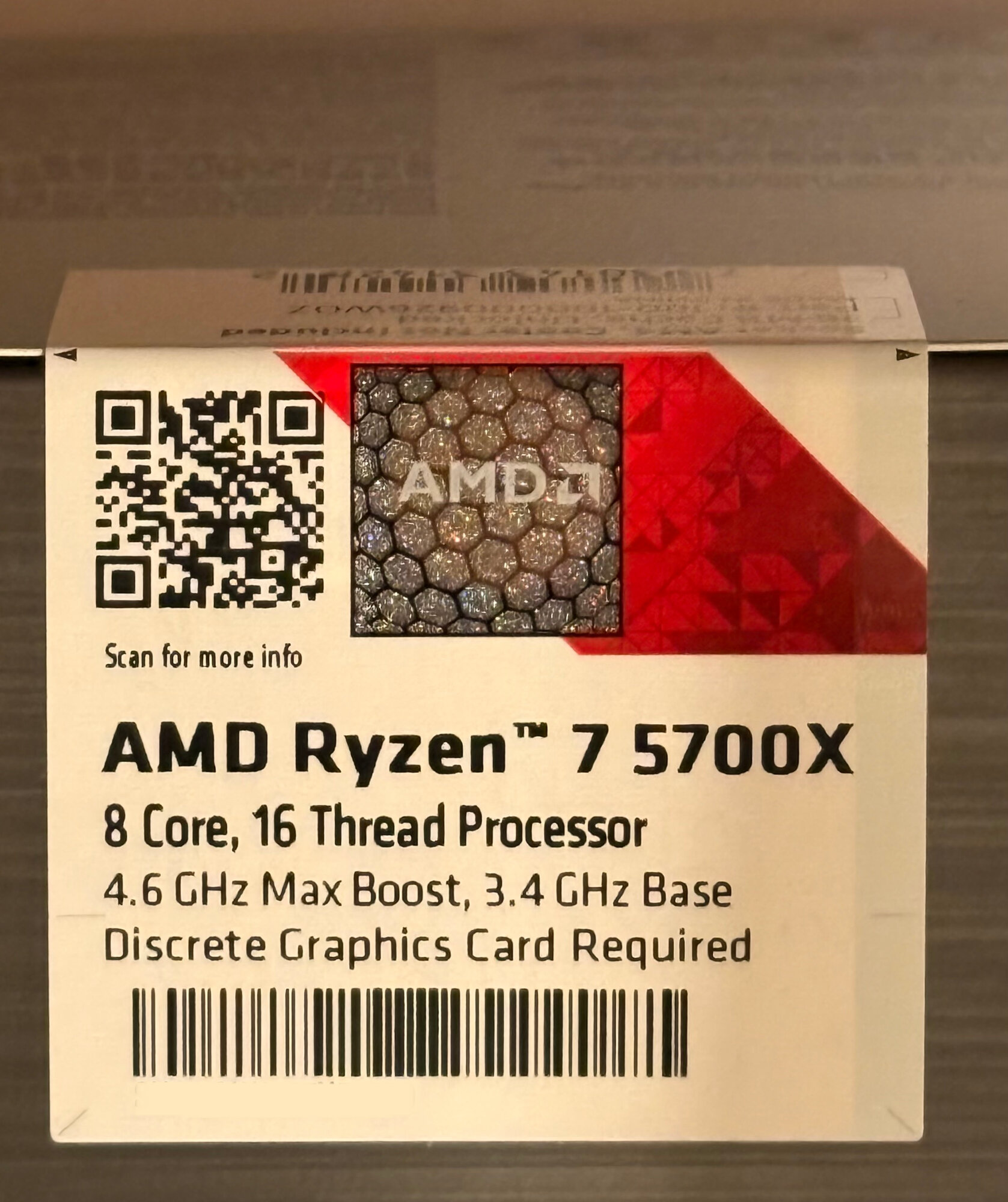 Процессор AMD Ryzen 7 5700X AM4, 8 x 3400 МГц, BOX без кулера