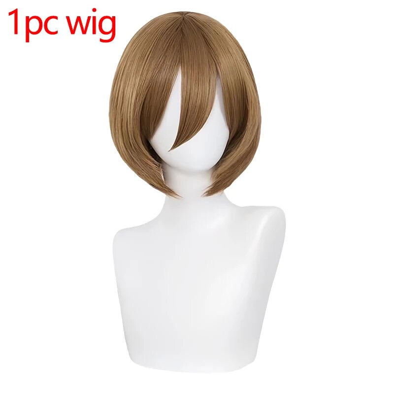 Короткая коричневая парик Style C