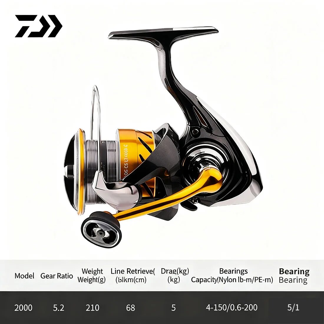 Daiwa Revros CS LT Безынерционная катушка для спиннинга 2000