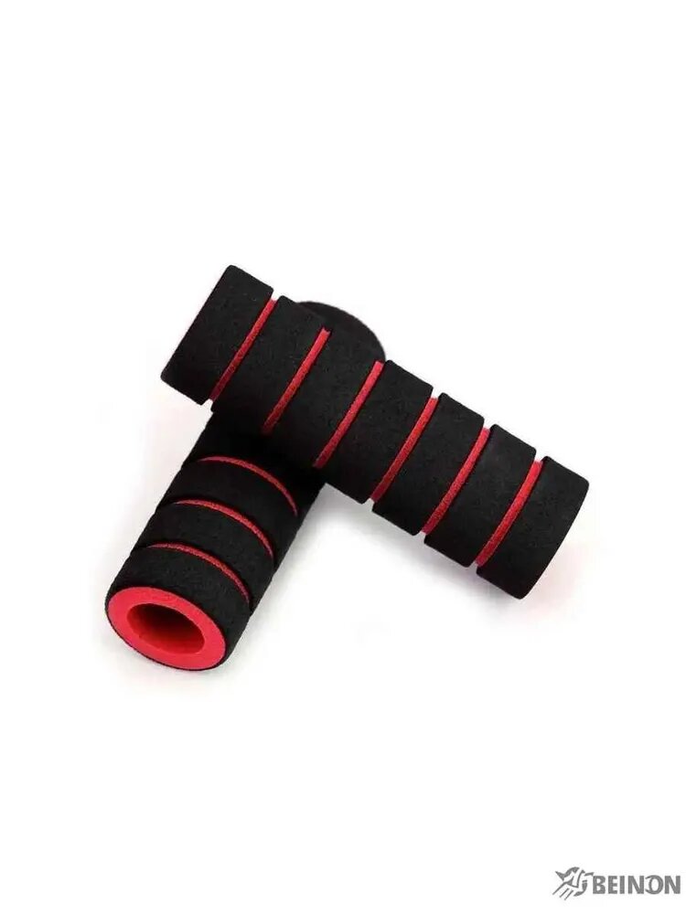 Ручки грипсы для турника Mr. Fox неопреновые, чёрно-красные, пара