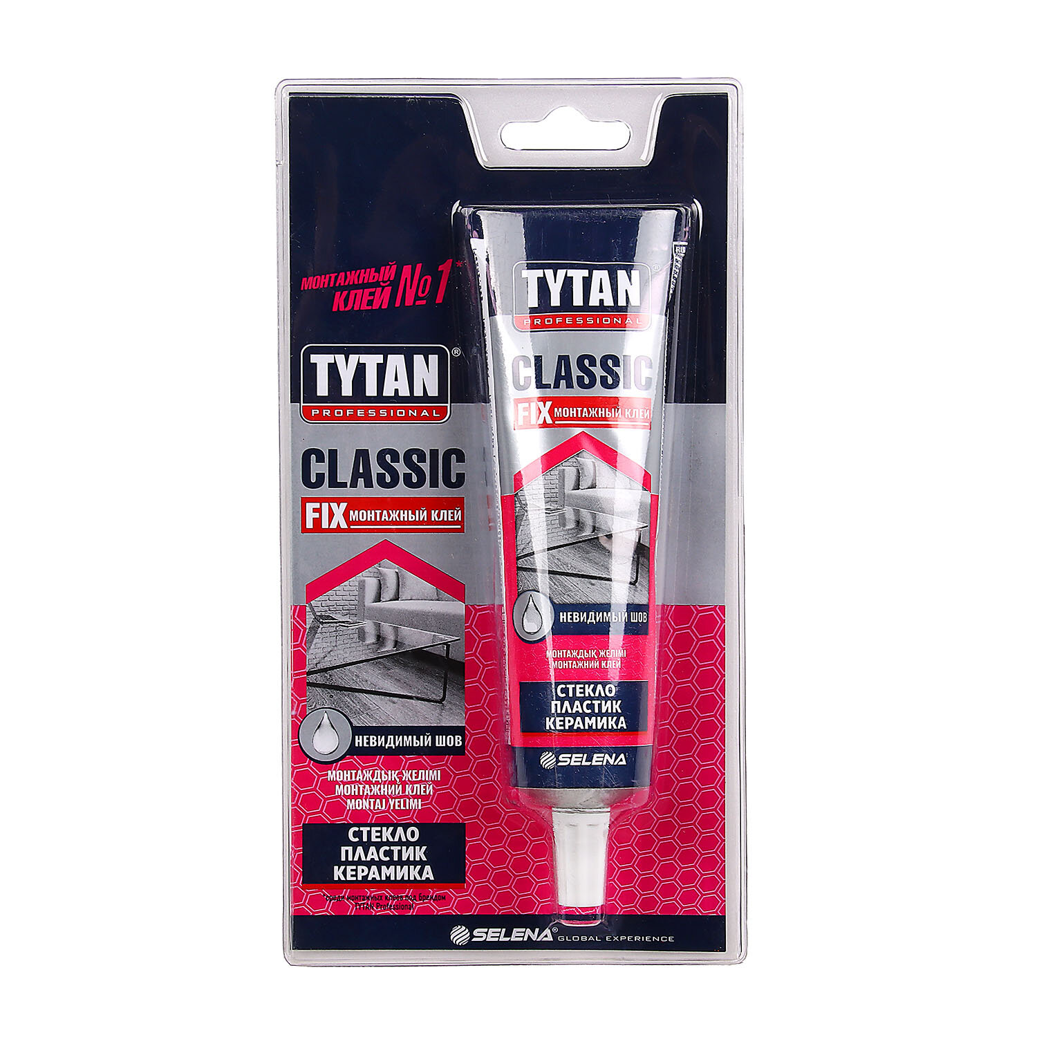 Жидкие гвозди Tytan ClassicFiх для стекла, металла и пластика, 100 мл, каучуковый прозрачный