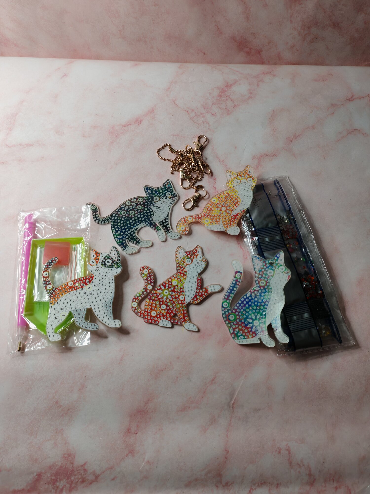 Комплект из мозаики "Сделай сам брелок"