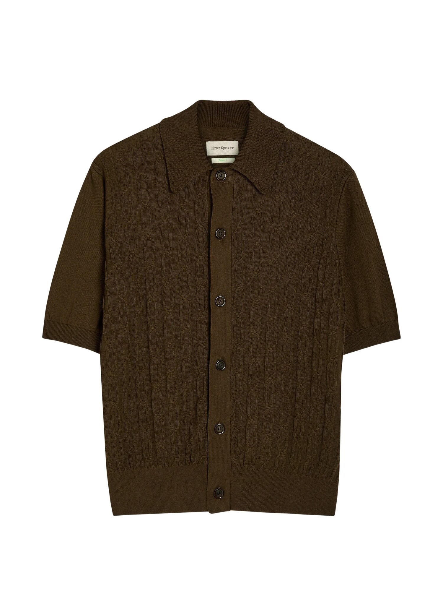Рубашка Cable-knit short-sleeve shirt