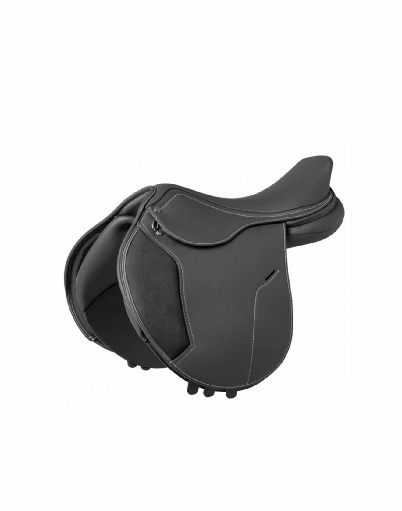 Седло конкурное Norton PRO с системой сменных ленчиков черное, размер 17,5