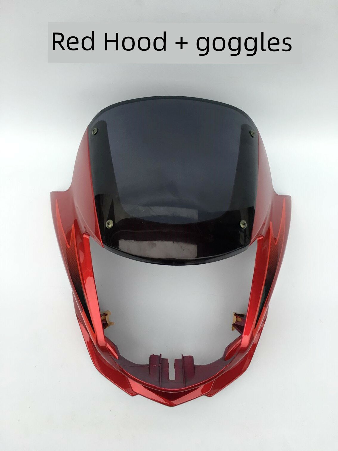 Подходит для мотоцикла Wuyang Honda, переднее крыло WH125-B-11, дефлектор, капот в сборе, абажур, корпус лампы Красный
