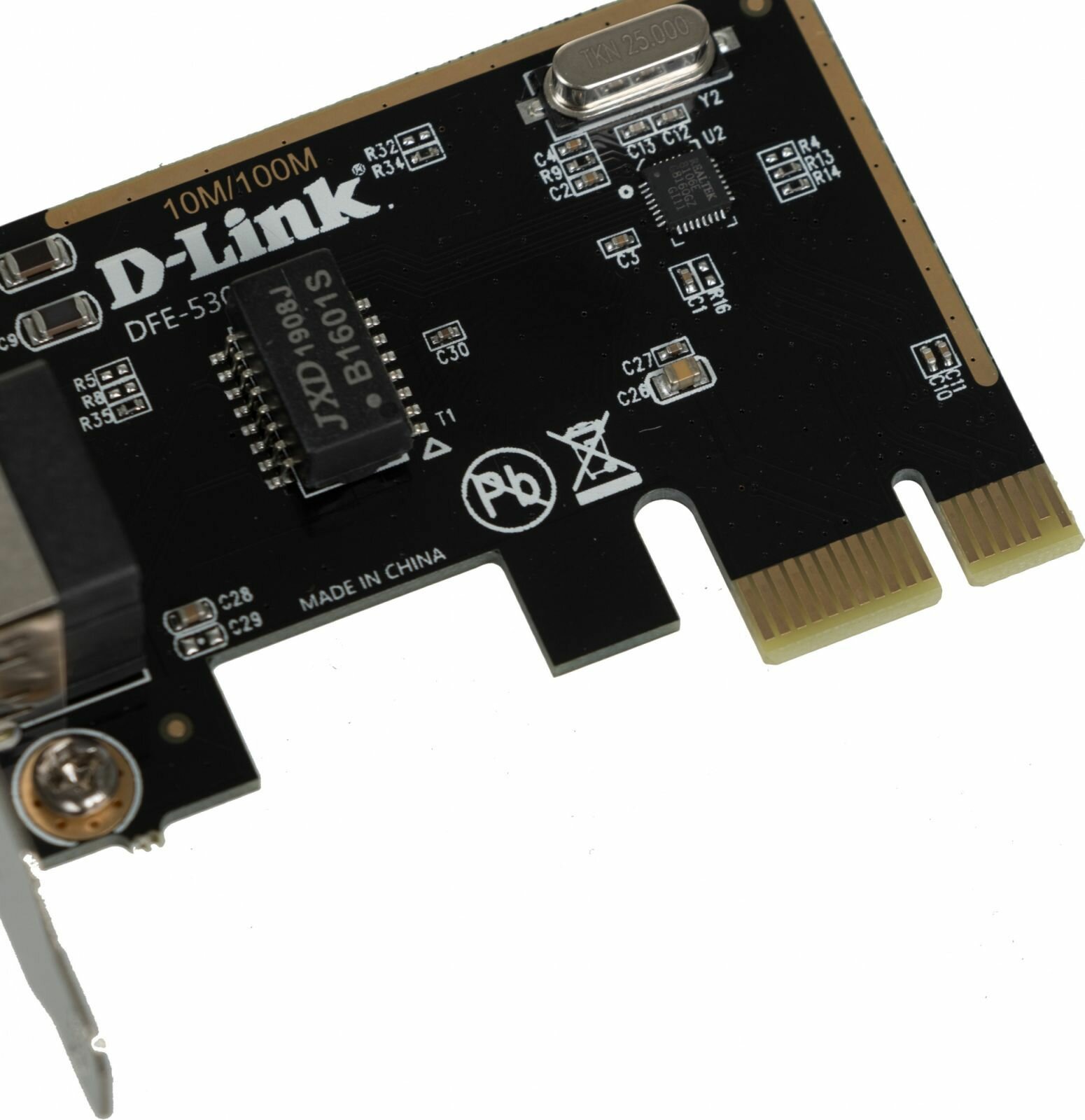 Сетевой адаптер D-Link Fast Ethernet, PCI Eхpress, корпус пластиковый (DFE-530TX/E1A)