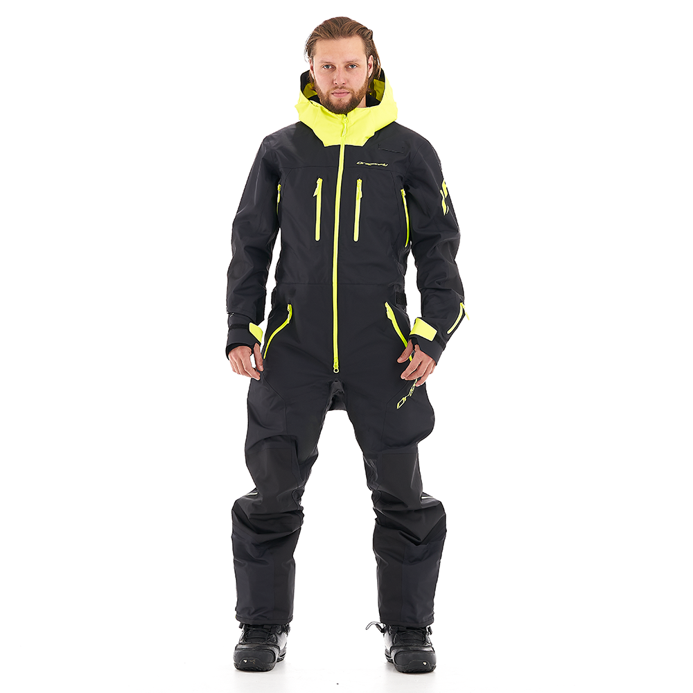 Комбинезон для снегохода Dragonfly SuperLight-3L-MAN Black-Yellow Fluo. M. Черный-желтый