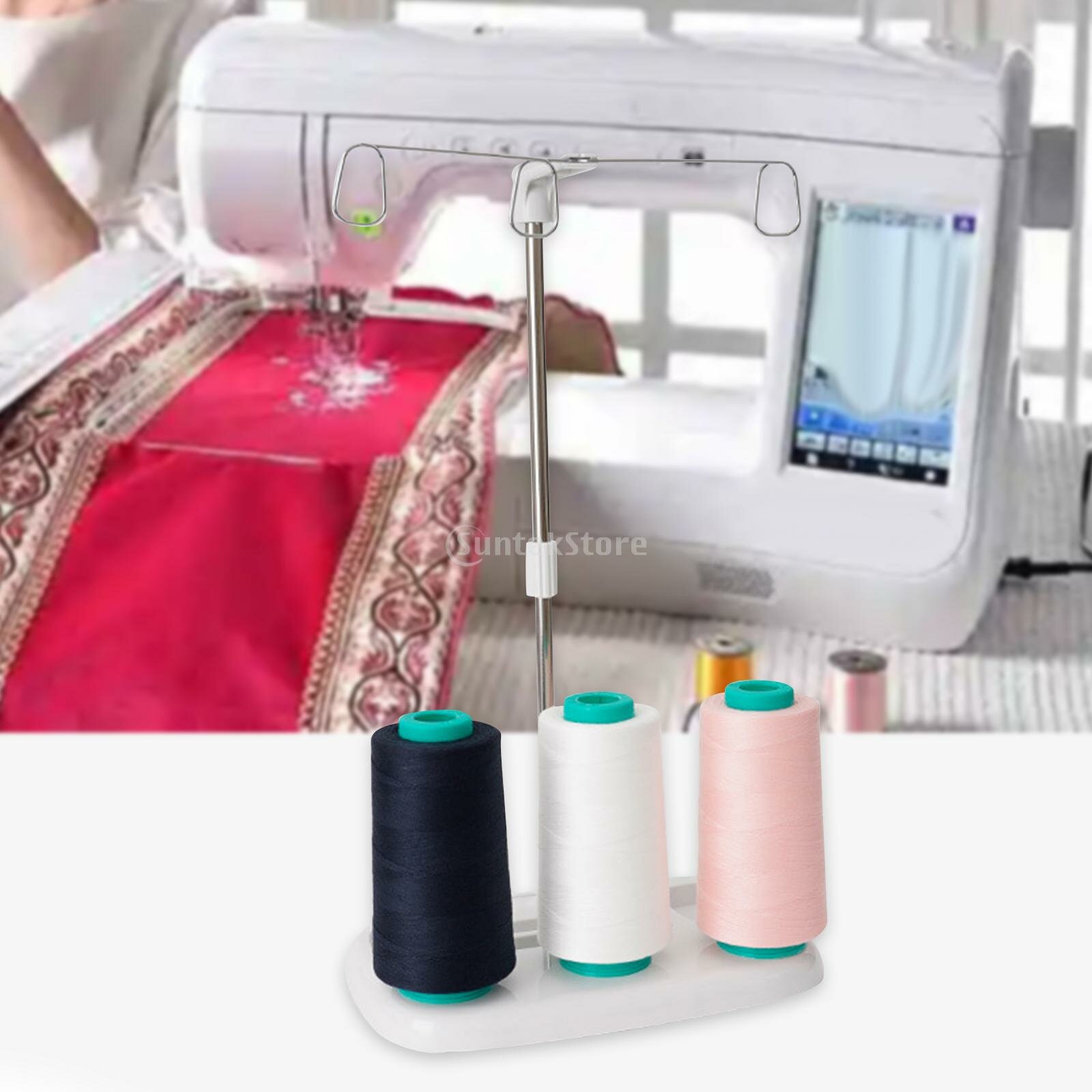 Подставка для швейных ниток на три катушки, универсальная дл