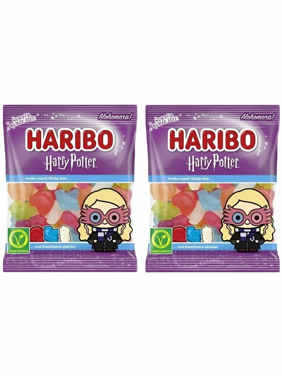 Мармелад жевательный Haribo Harry Potter Luna Lovegood / Харибо Гарри Поттер Луна Лавгуд, 2 шт. по 160 гр. (Германия)