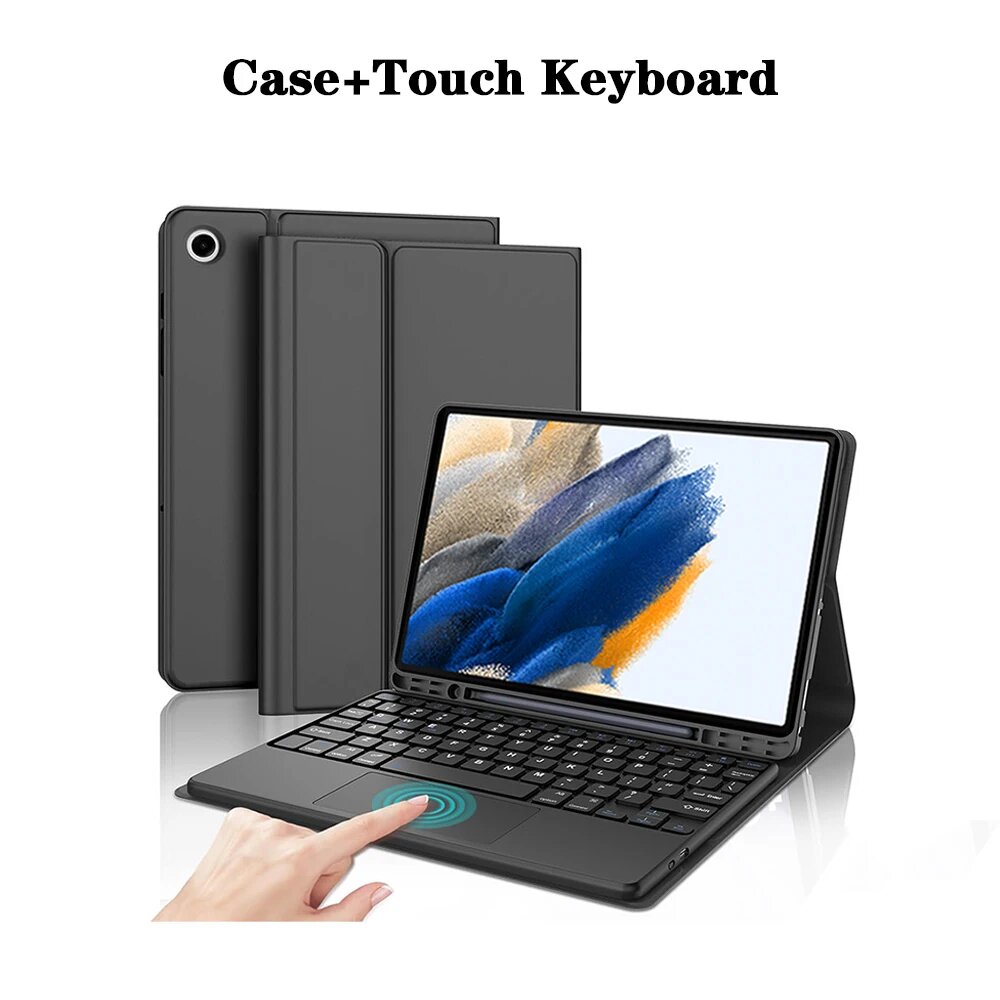 Чехол-клавиатура для Samsung Galaxy Tab A8 10.5", черный, Russian