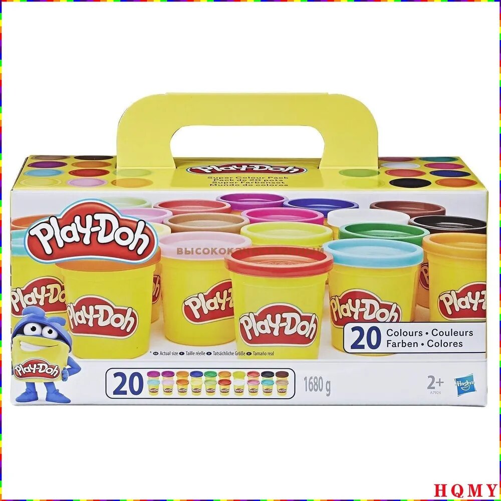 Пластилин Play-Doh для лепки в наборе из 20 цветов, для детей от 2 лет