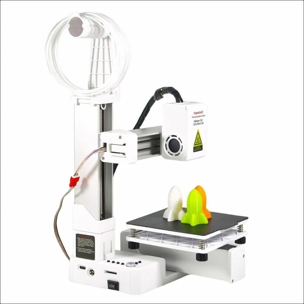 3D-принтер EasyThreed K10 начального уровня белый компактный набор