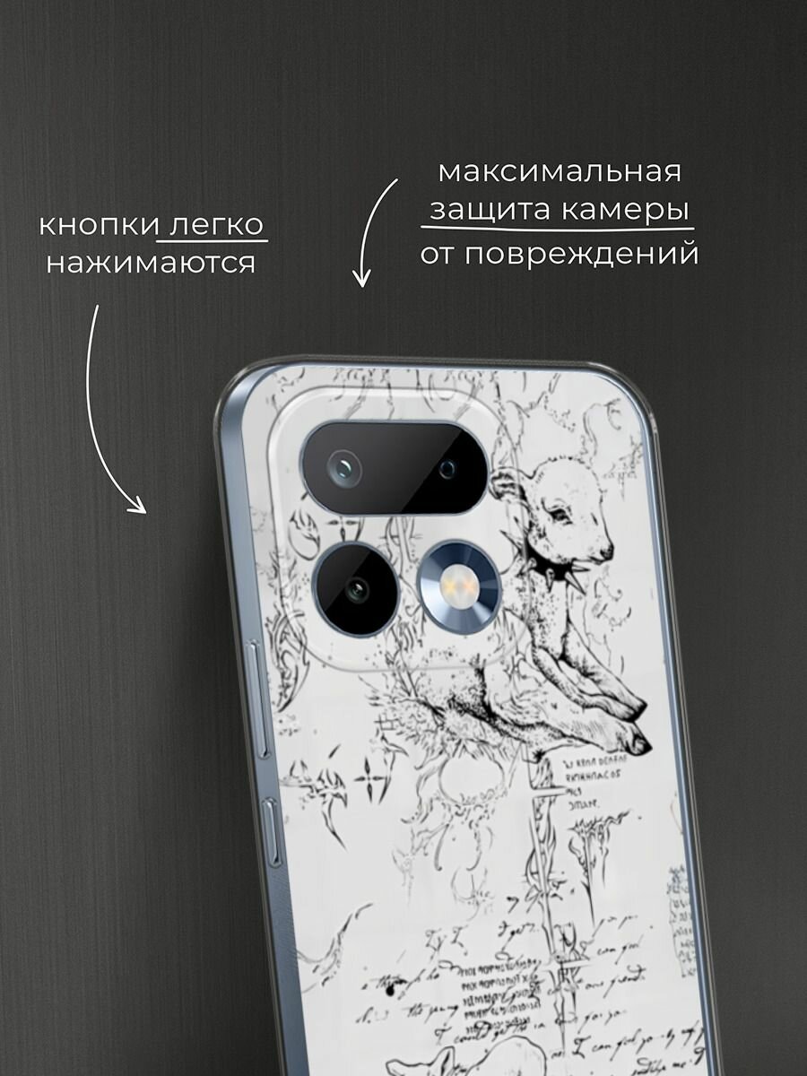 Чехол на Realme 16 Pro / Реалме 16 Про с принтом Готический ягненок — фото 1