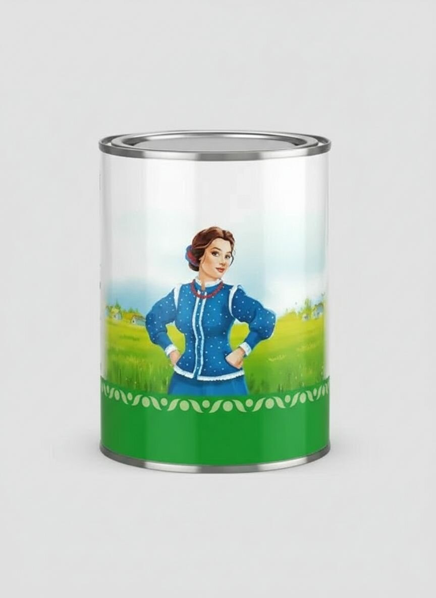 Краска масляная MA-15, 0,9 кг, сурик Казачка