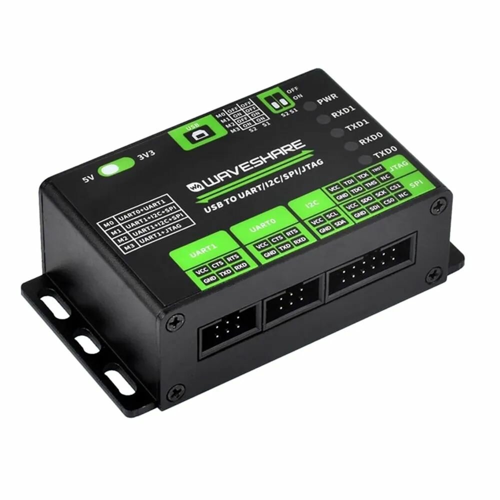 Преобразователь Waveshare USB в UARTI2CSPIJTAG для Win788.11011