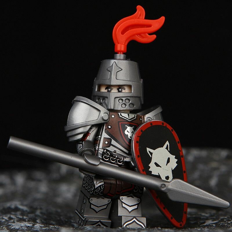 Средневековый рыцарь сборная модель Black Hawk Knight minifigure Dragon Knight строительные блоки игрушка для детей