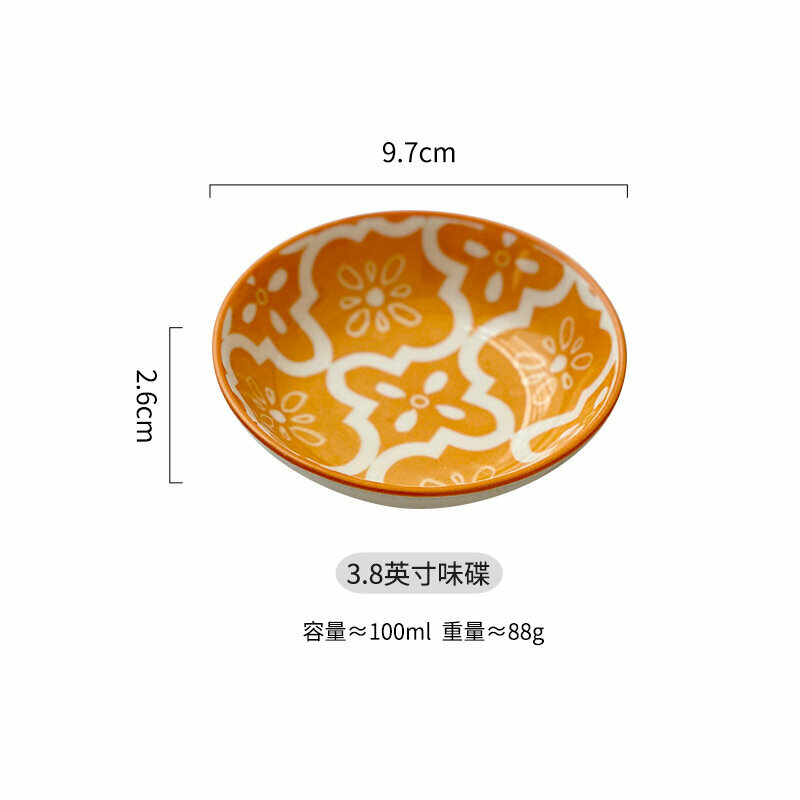 Керамическое блюдо с богемским вкусом, блюдо для обмакивания, маленькое блюдо, блюдо для соевого соуса, столовая посуда,
