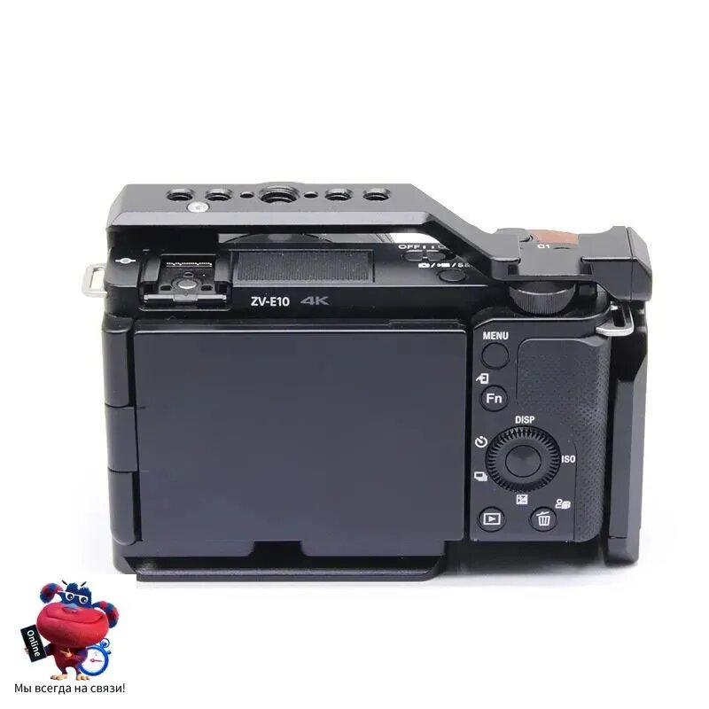 Кейс для камеры SONY ZV-E10, металлический черный цвет, для защиты камеры — фото 1