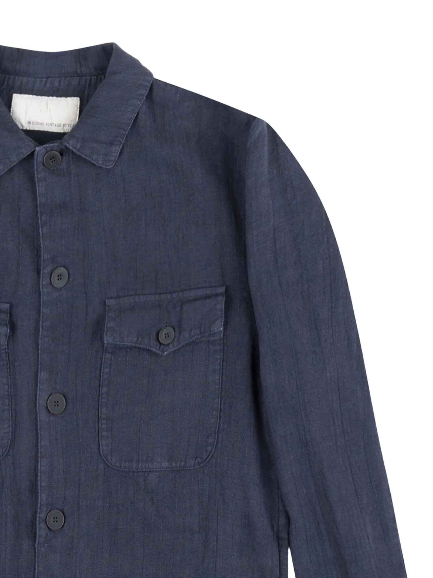 Рубашка Original Vintage Style Pocket buttoned overshirt, размер 50, blue — фото 1