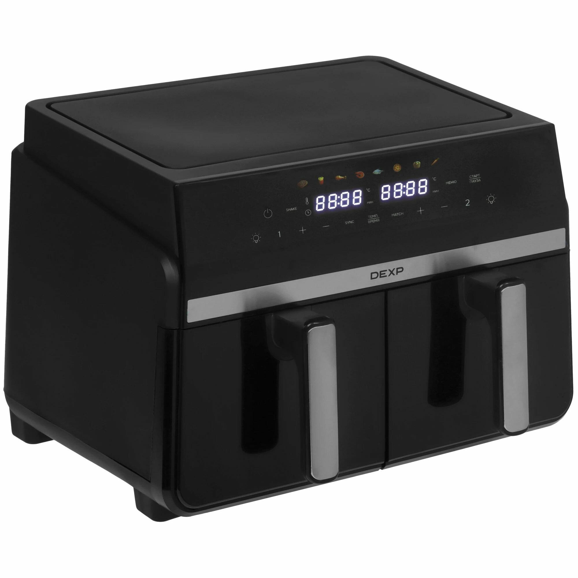 Аэрогриль DEXP DoubleFry DAF-2210 черный