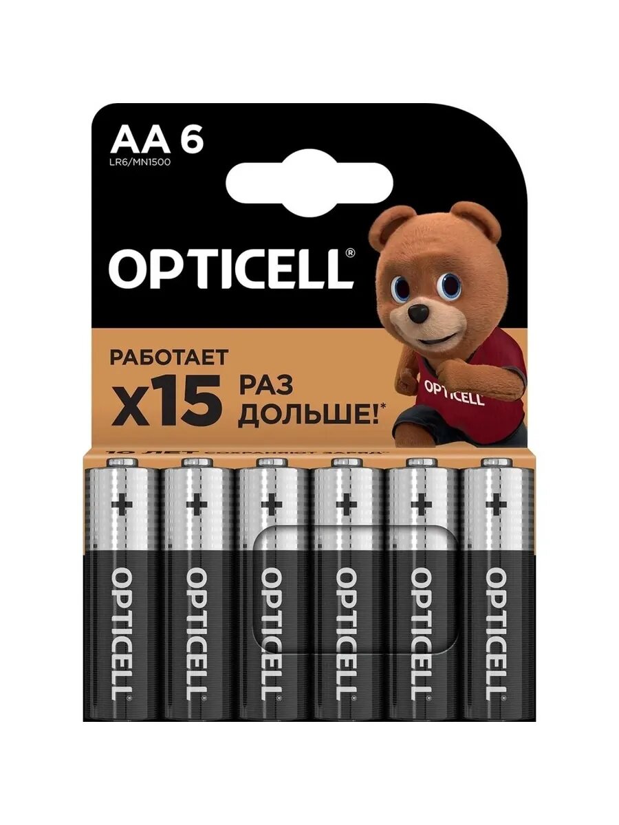 Энергия в каждом элементе: батарейки OPTICELL Basic AA