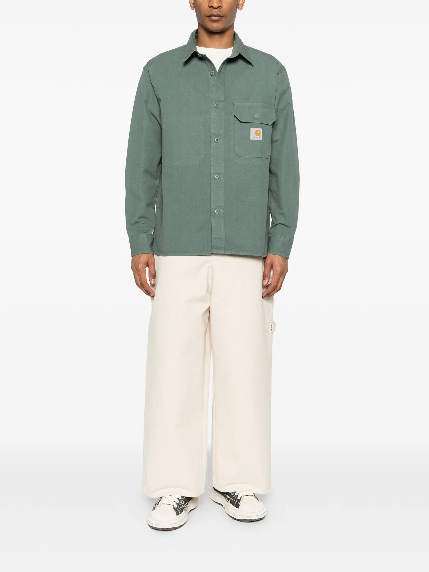 Куртка Carhartt WIP Reno shirt jacket, размер L, green — фото 1