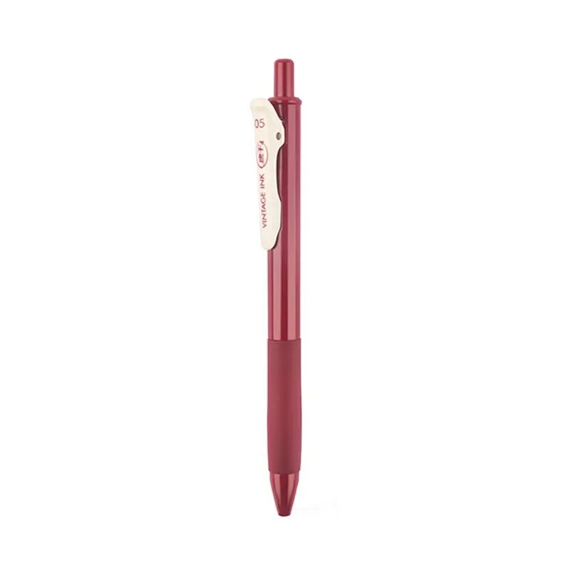 Ручка гелевая бордовая 0,5 мм Bean red