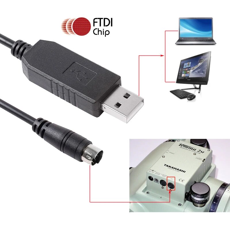 BETTCONN Кабель USB RS232 черный 1,8 м