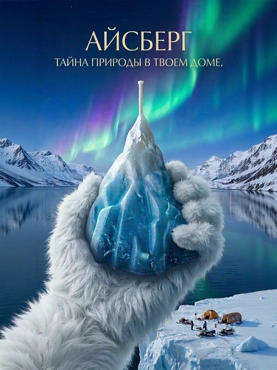 Свеча фигурная "Айсберг"