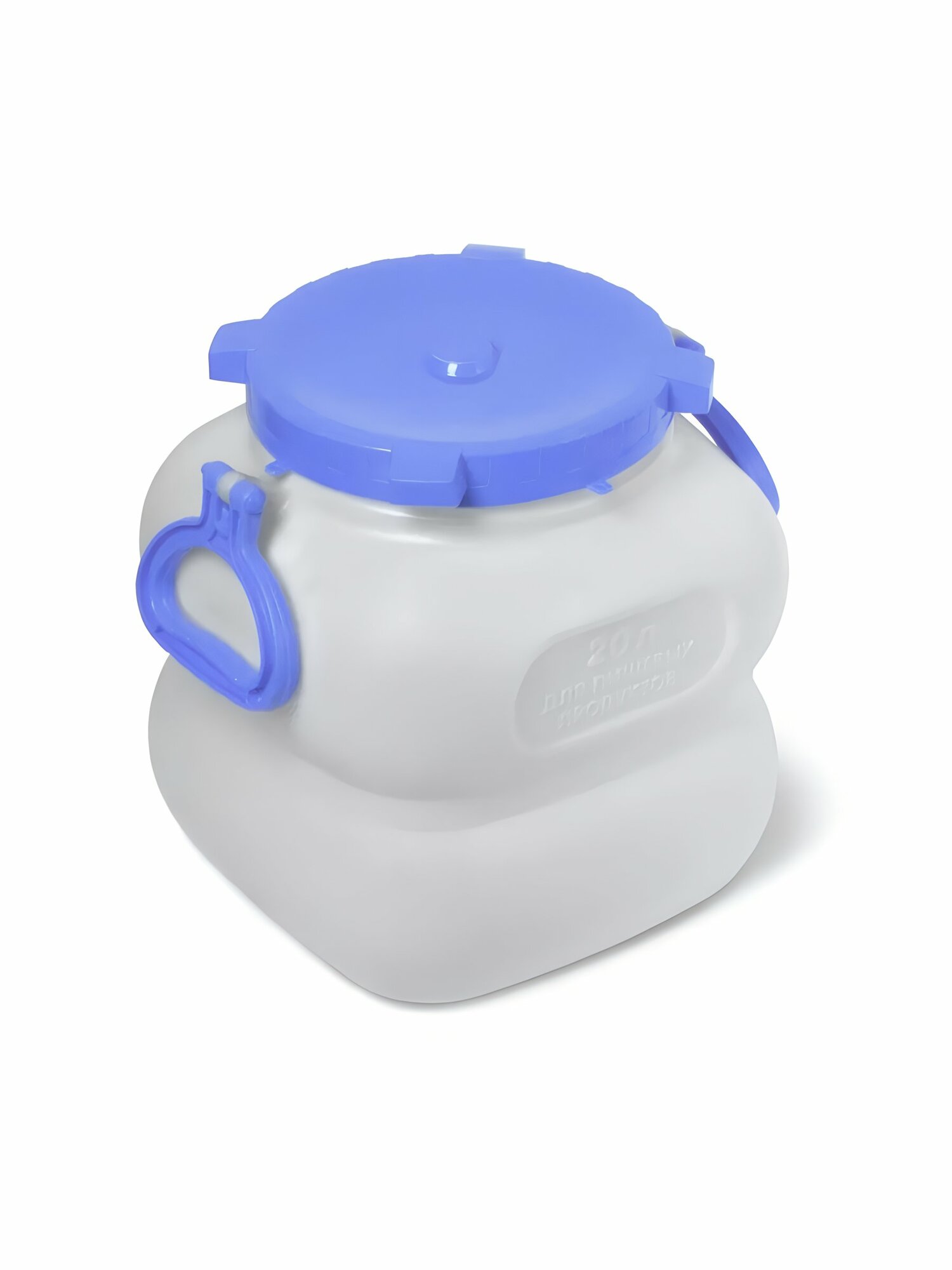 Бочка пластик, пищевая, 20 л, прямоугольная, с ручками, белая, С908БЕЛ, Гранде, Martika