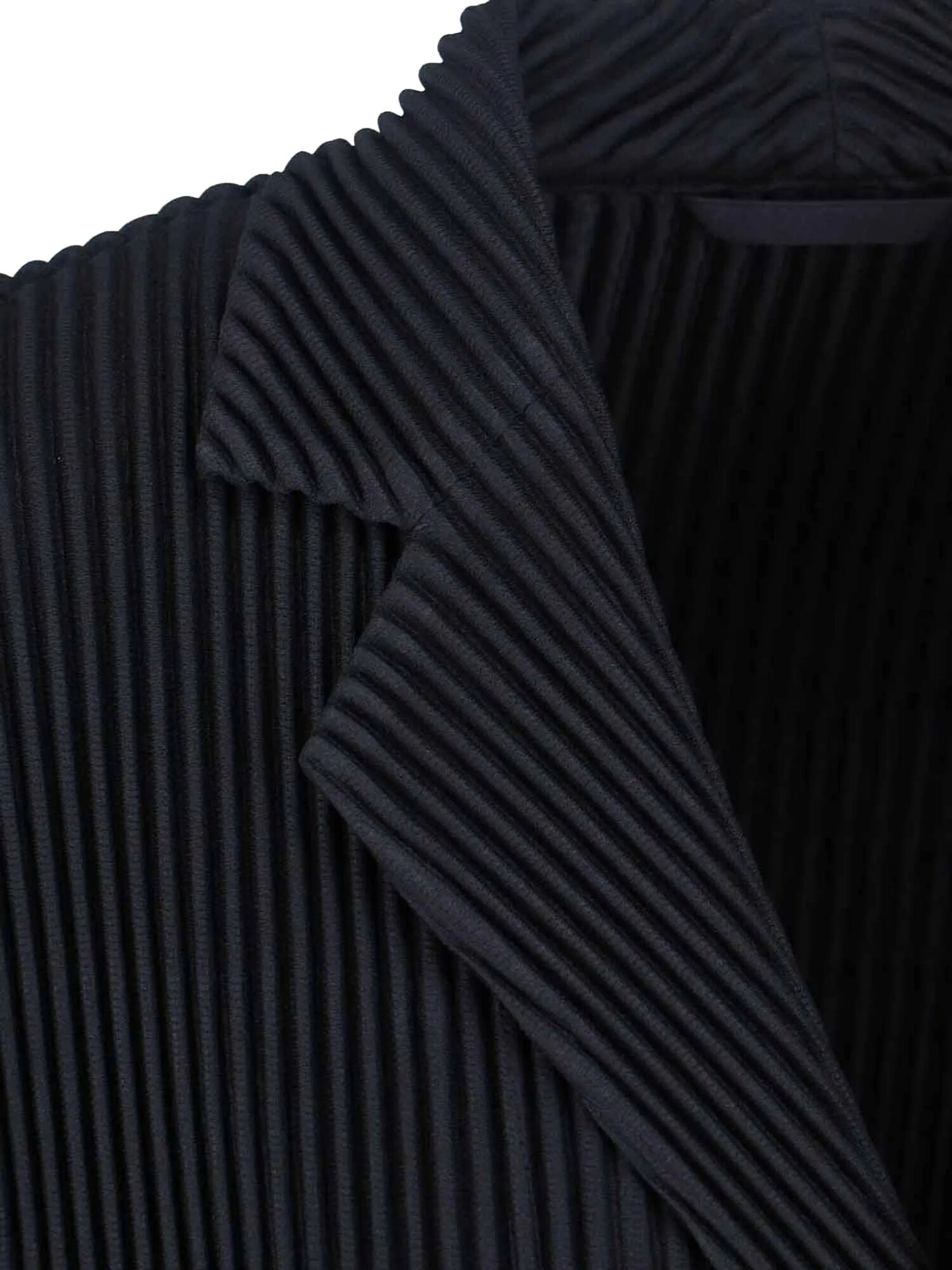 Пиджак HOMME PLISSE ISSEY MIYAKE Pleated double-breasted blazer, размер 50, black/black — фото 1