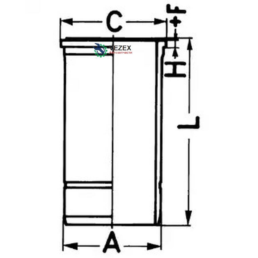 KOLBENSCHMIDT 89879110 гильза ! d130 \MB 541.920-542.926 4V Euro 3