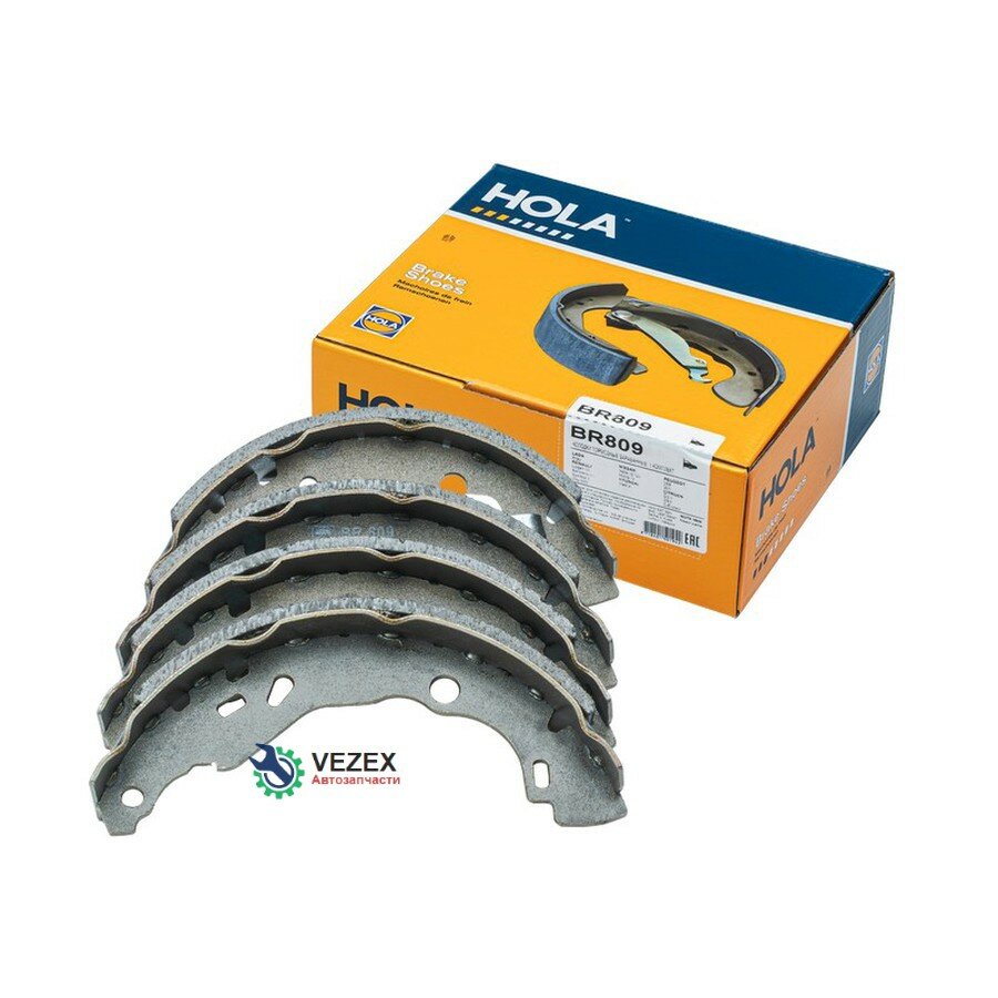 HOLA BR809 Колодки тормозные барабанные