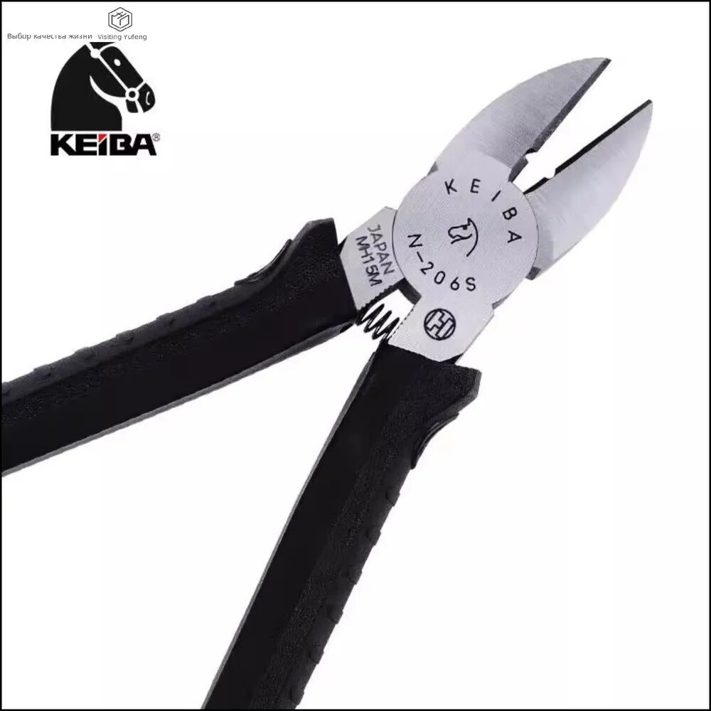 KEIBA, плоскогубцы для стальной проволоки с косыми губками, N-206S
