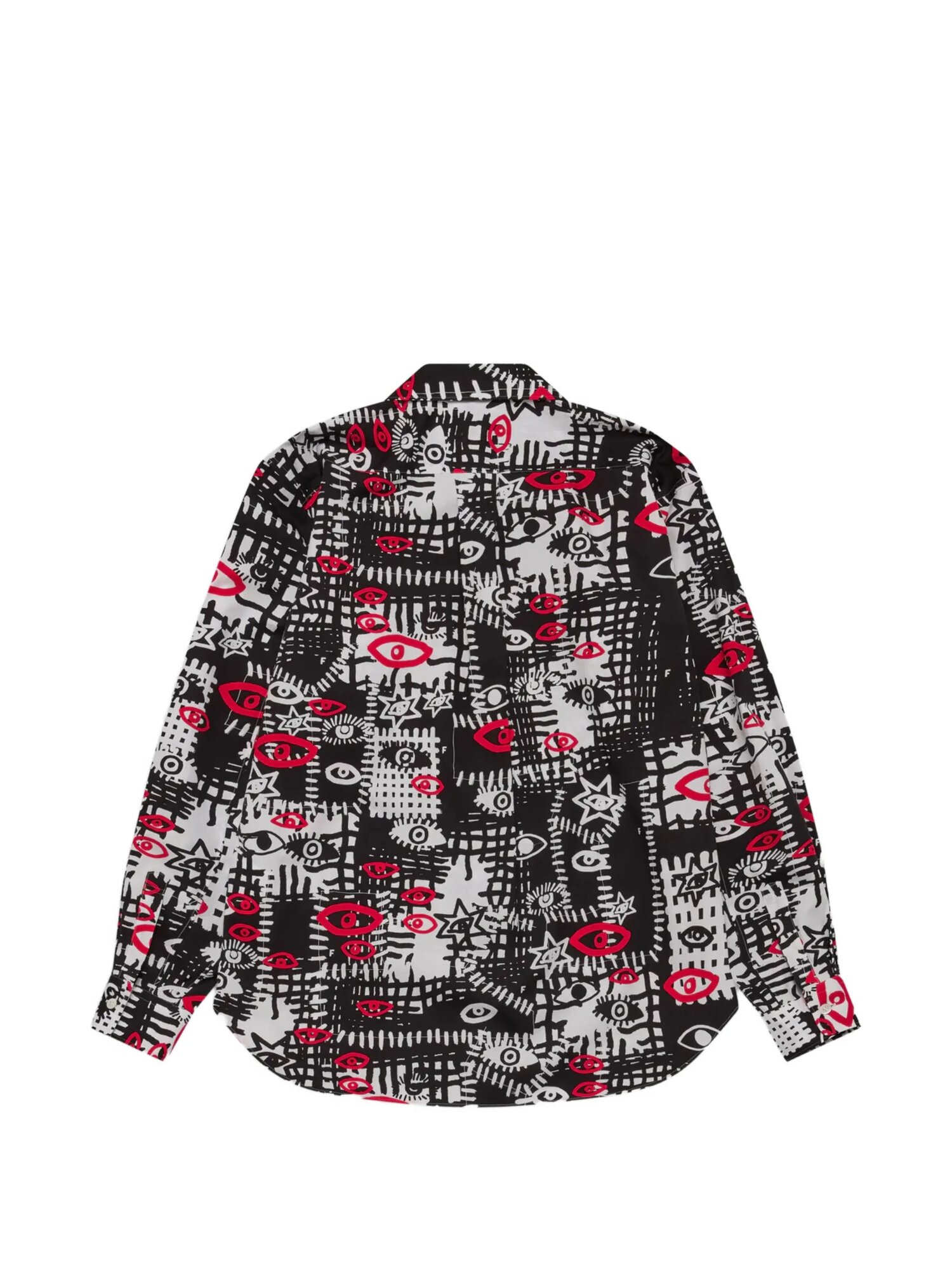 Рубашка BLACK COMME des GARCONS Graphic-print shirt, размер 5, черный — фото 1