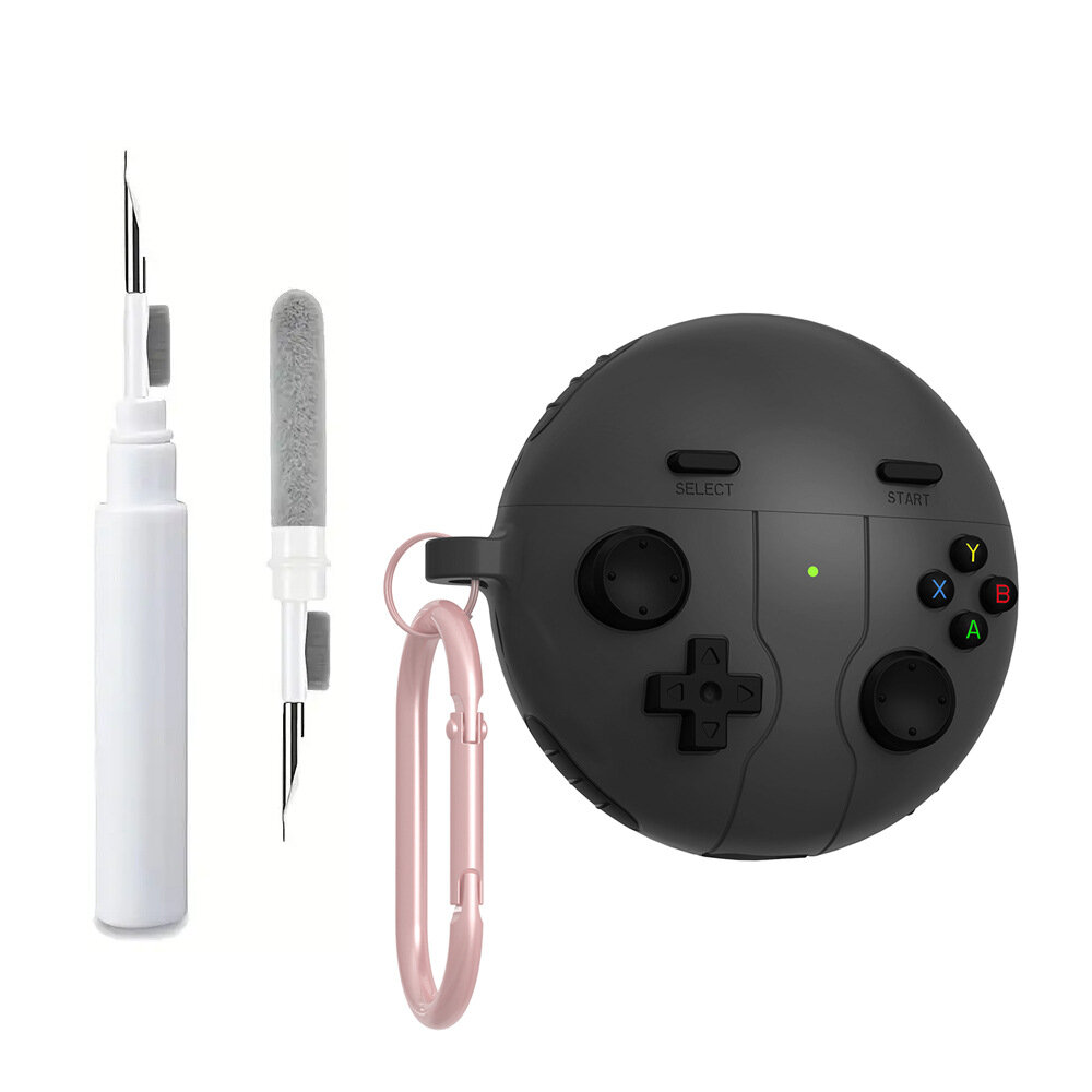 Чехол для наушников Huawei Freebuds 7i Gaming с защитным силиконовым покрытием и щеткой для очистки, темно-серый