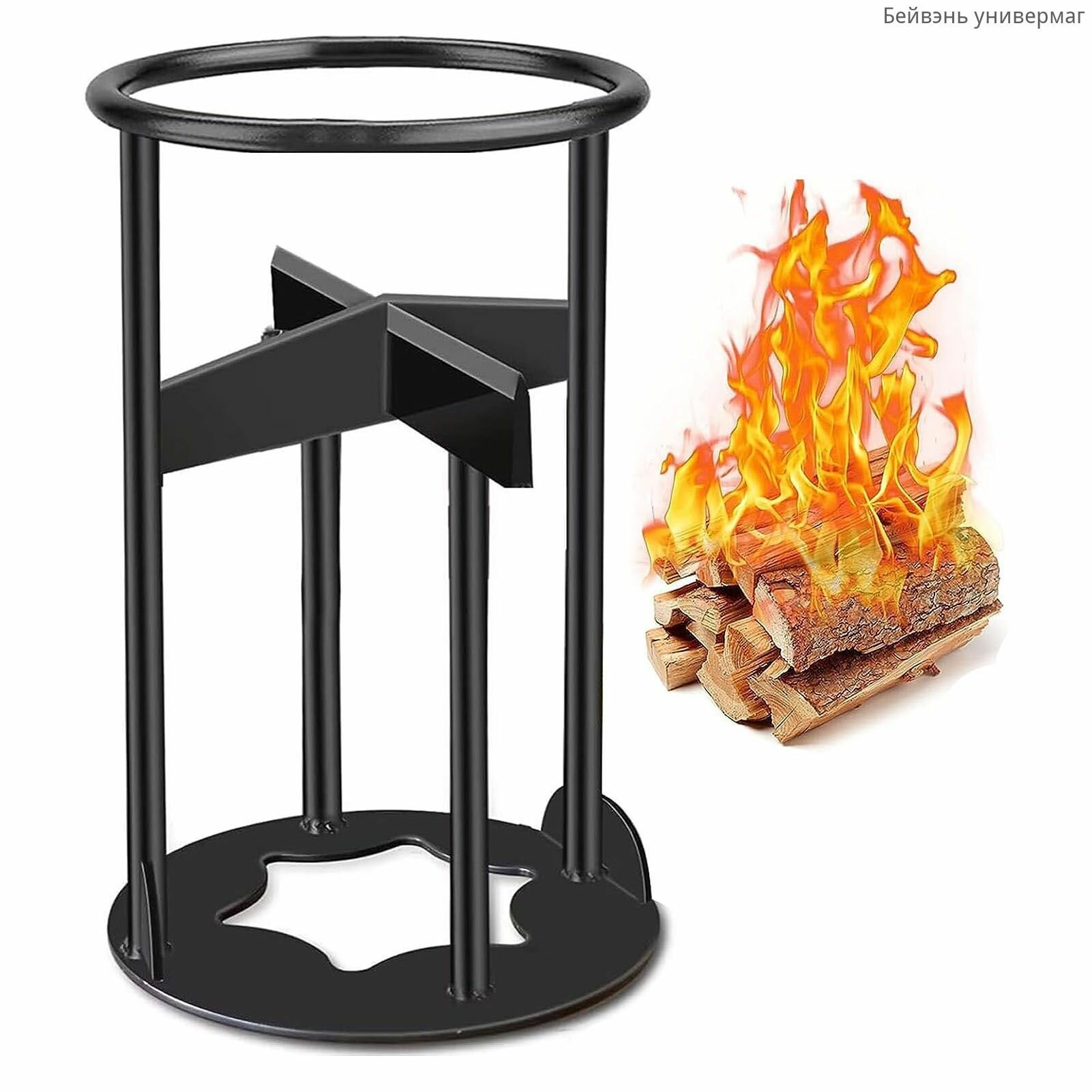 Дровокол подходит для кемпинга и путешествий, экономит энергию и облегчает измельчение дров.