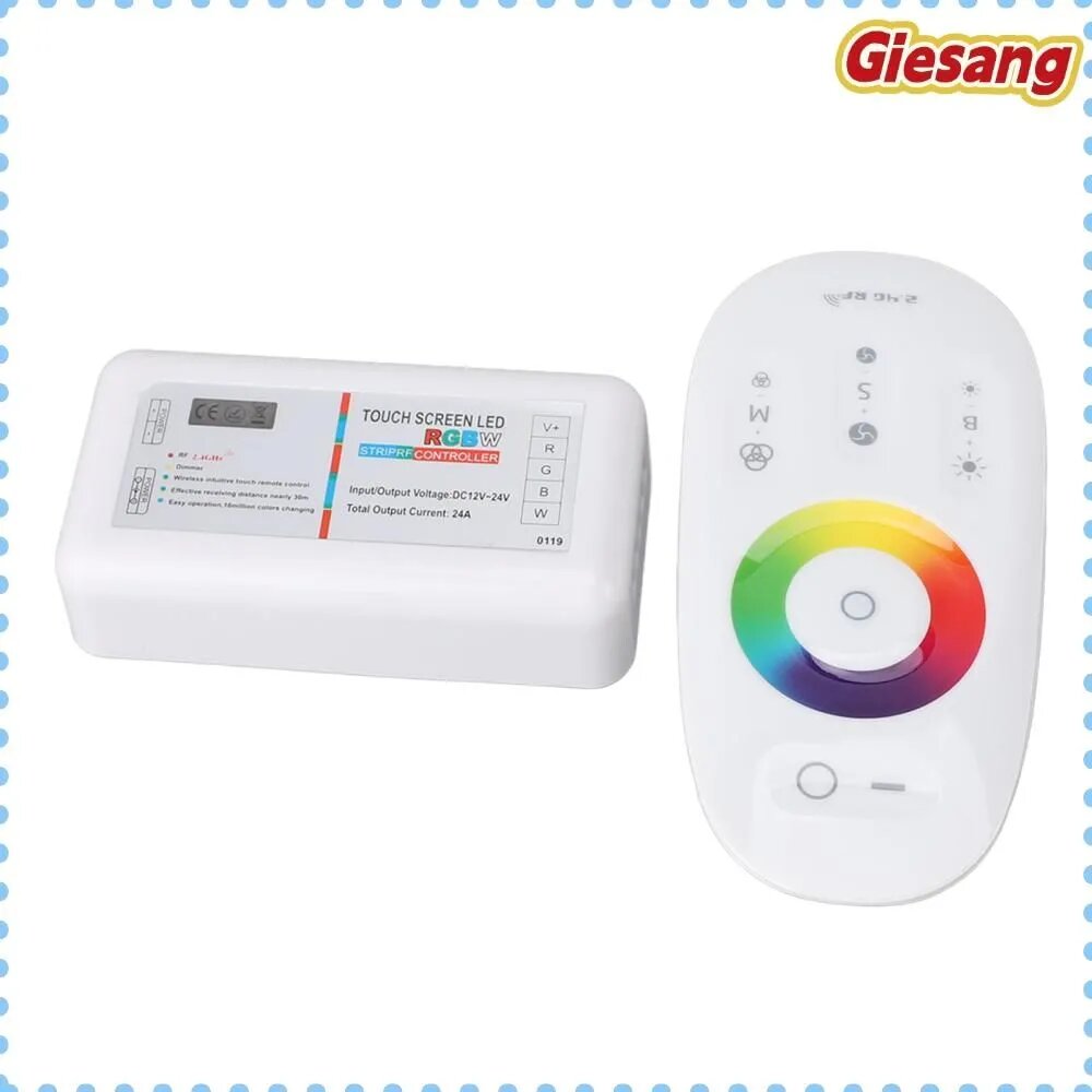 Беспроводной RF контроллер LED, с сенсорной панелью, для RGB светильников