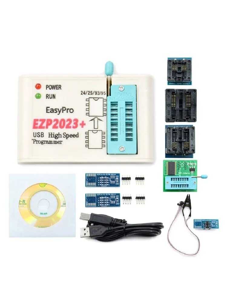 EZP2023+ Высокоскоростной программатор SPI FLASH EZP2023 с поддержкой 24/25/93/95 EEPROM Bios 25T80, автономная запись копии